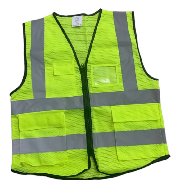 Other | Neon Yellow Reflective Work Vest | Poshmark
